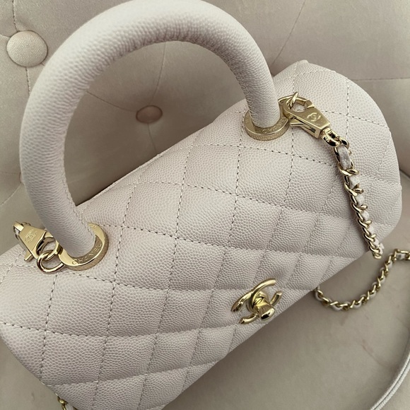 CHANEL | Bags | Chanel Mini Coco Handle Lilac Color | Poshmark